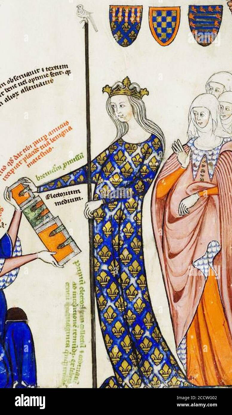 Jeanne II, Countess of Burgundy, Queen of France and Navarre Stock ...