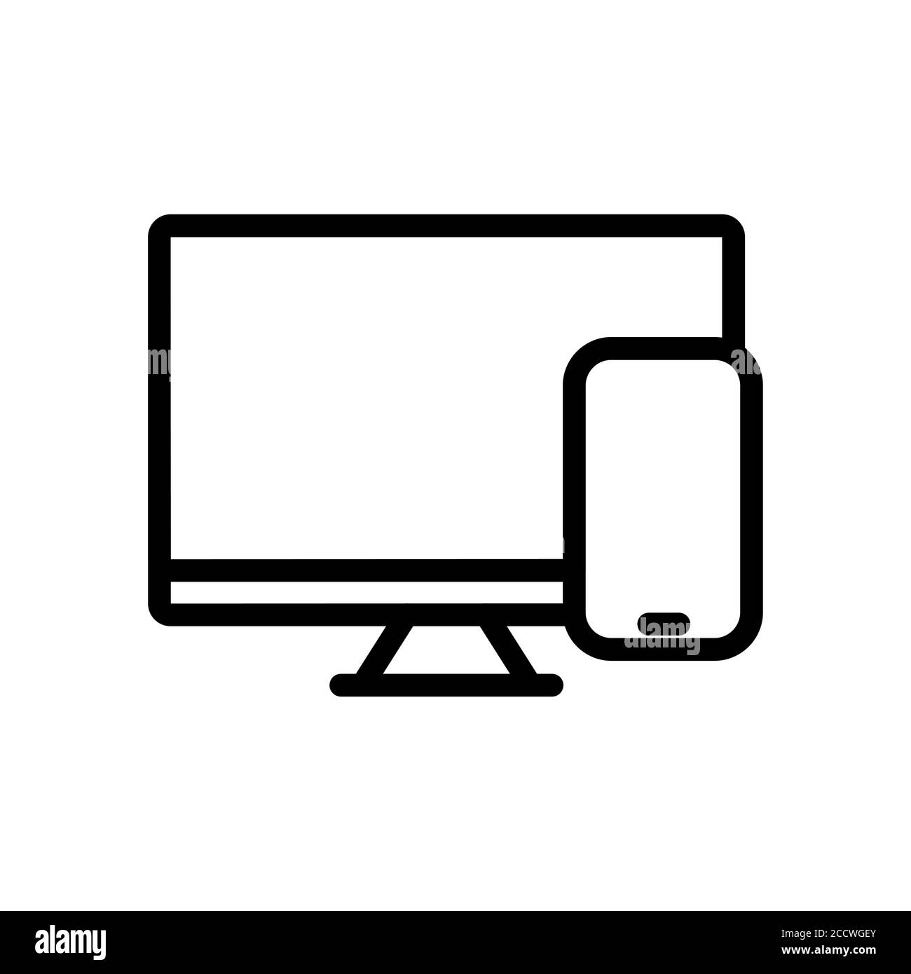 computer disk symbol line icon, Vector Illustration Stock Vector Image ...
