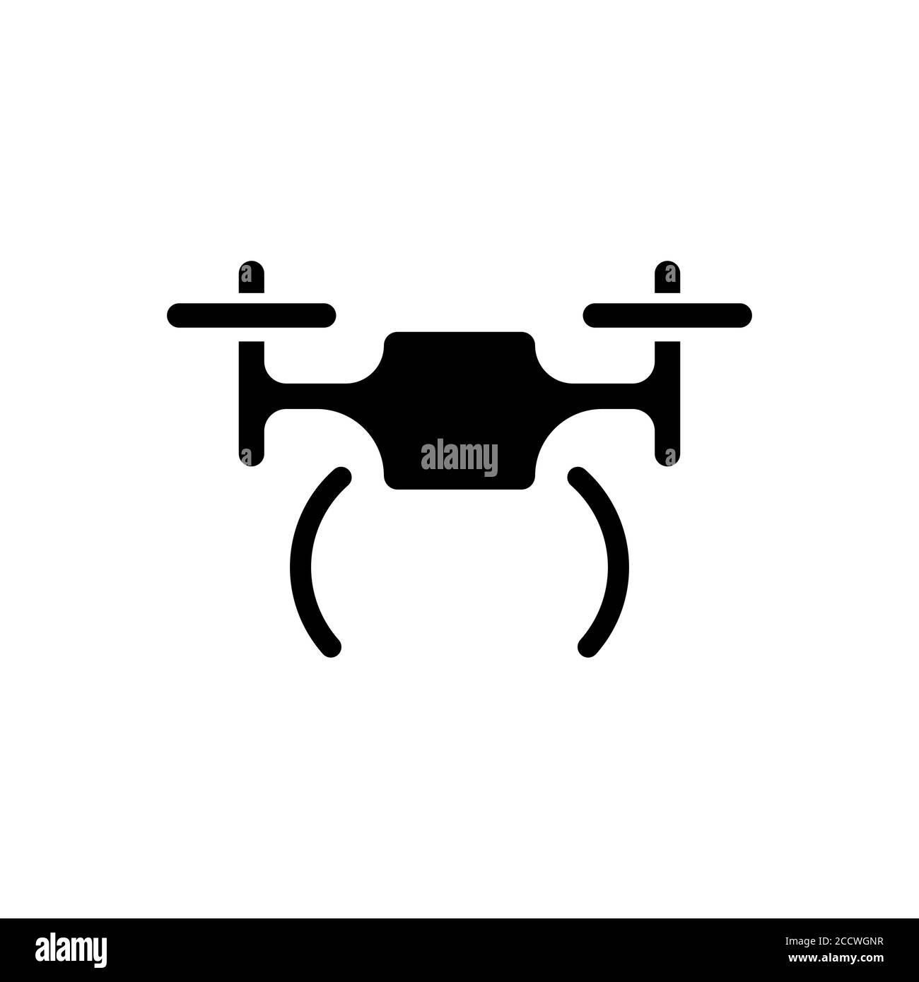 drone symbol line icon, Vector Illustration Stock Vector Image & Art ...