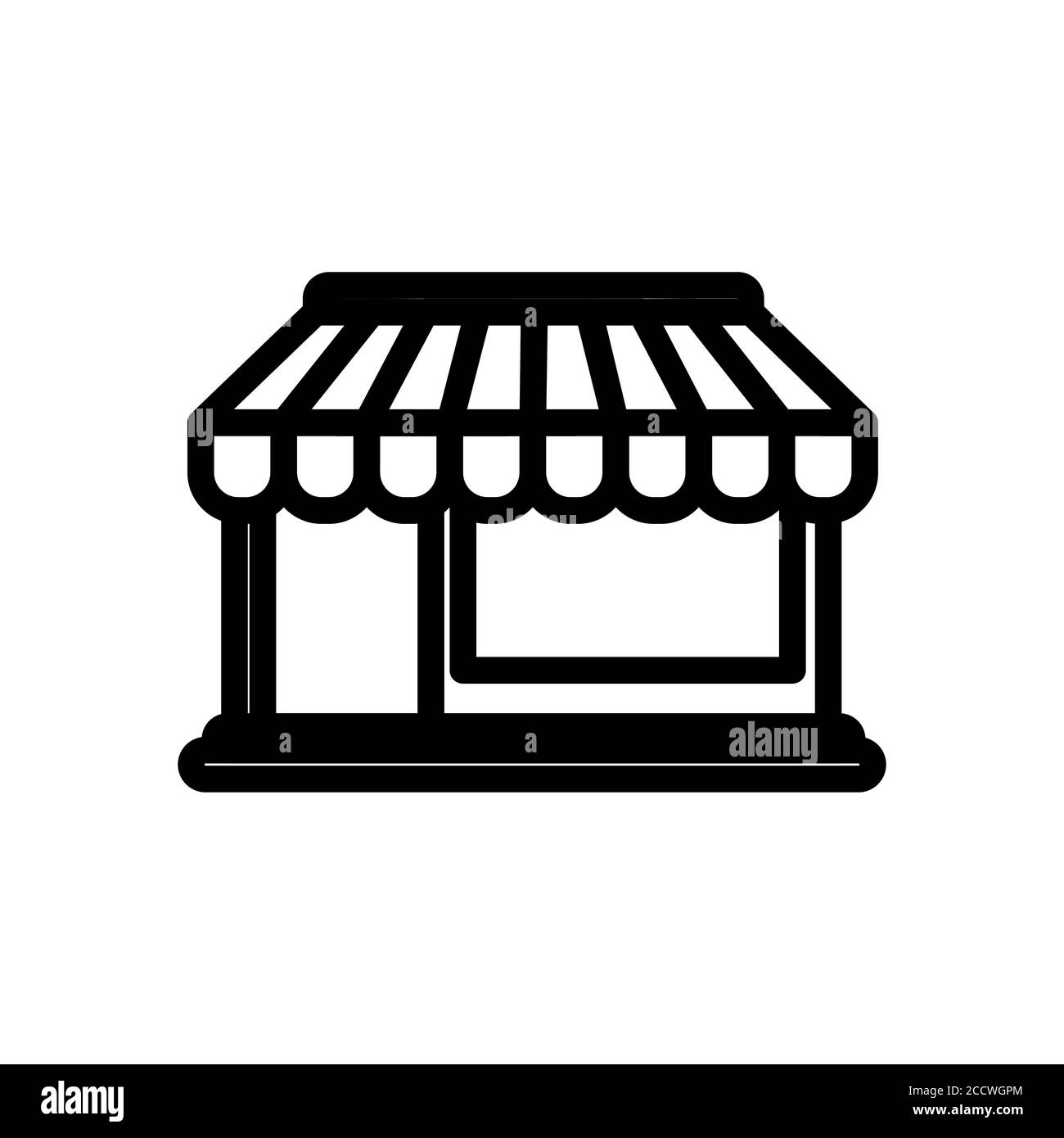 store building symbol line icon, Vector Illustration Stock Vector Image ...