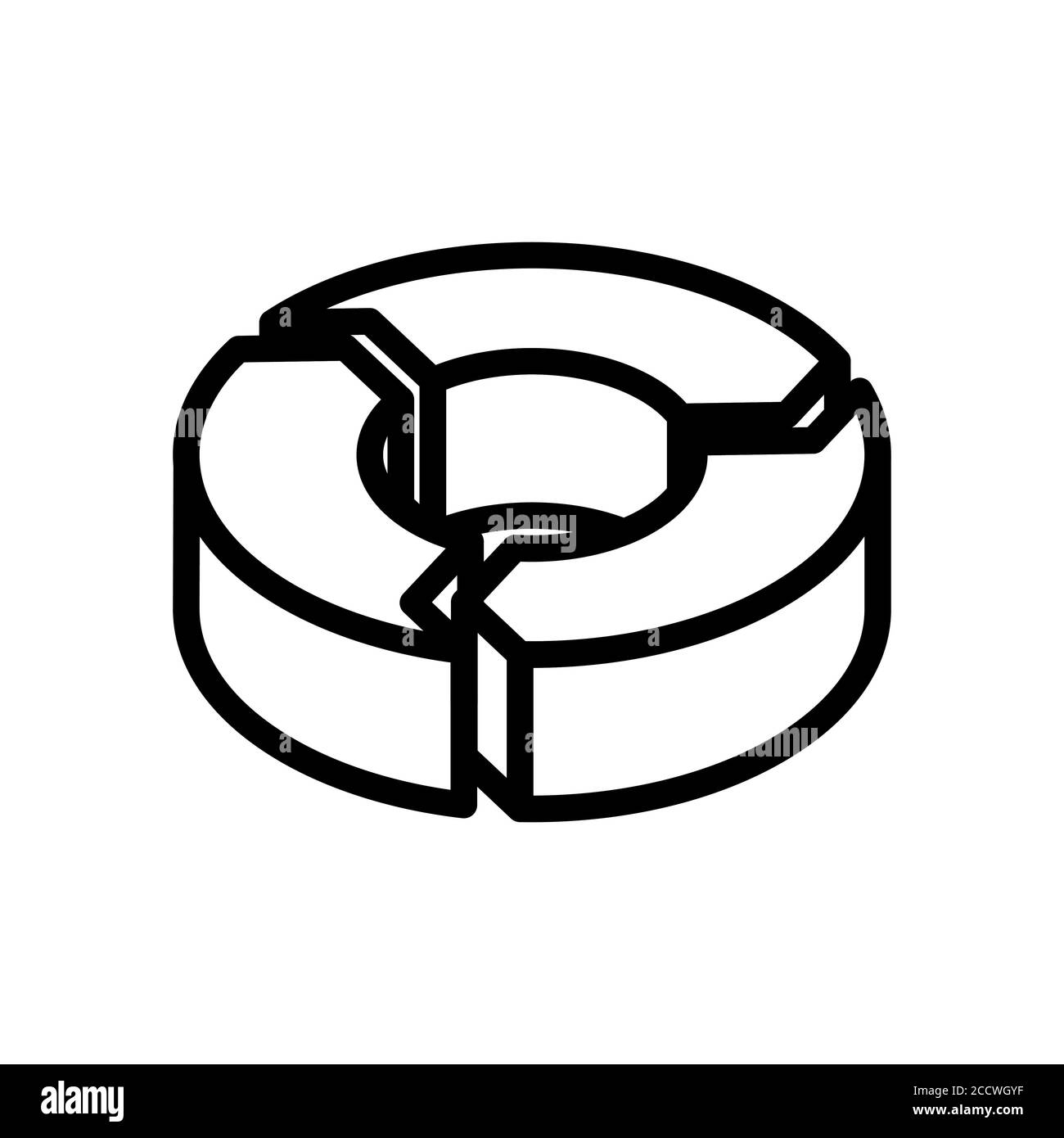 chart symbol line icon, Vector Illustration Stock Vector Image & Art ...