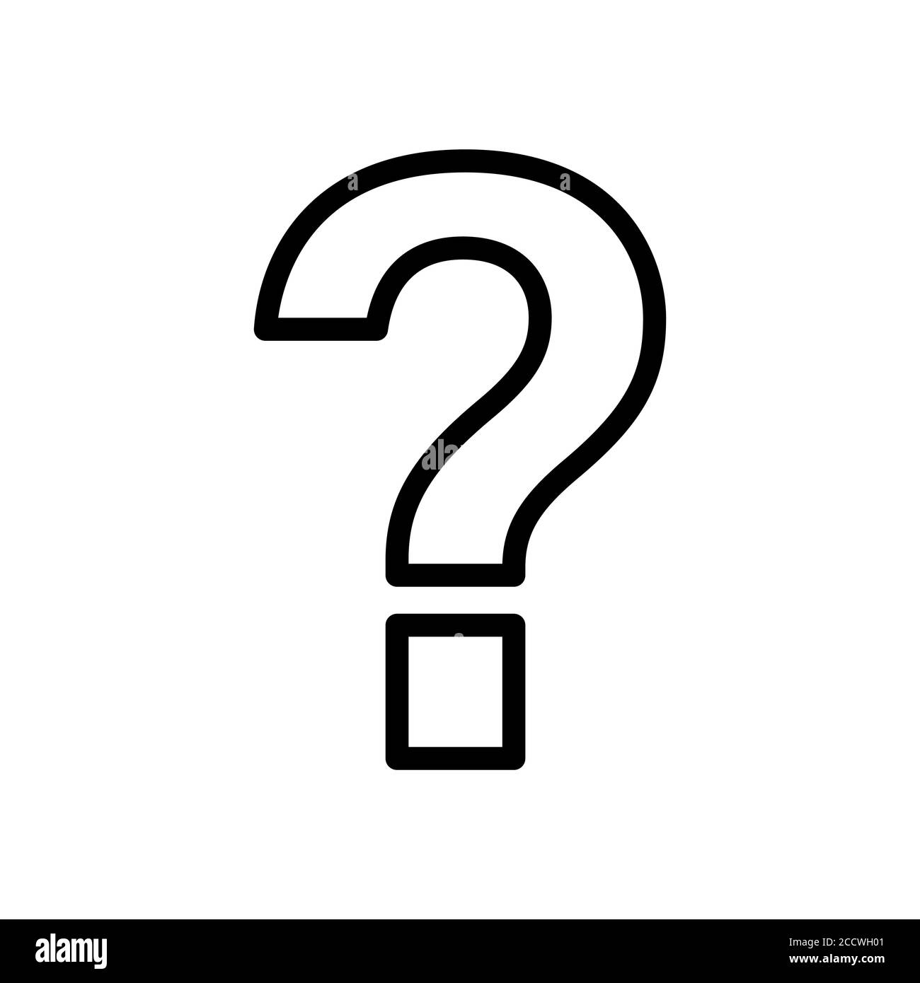 question symbol line icon, Vector Illustration Stock Vector Image & Art ...
