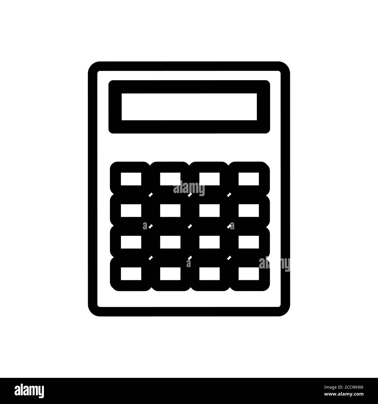 calculator symbol line icon, Vector Illustration Stock Vector Image ...