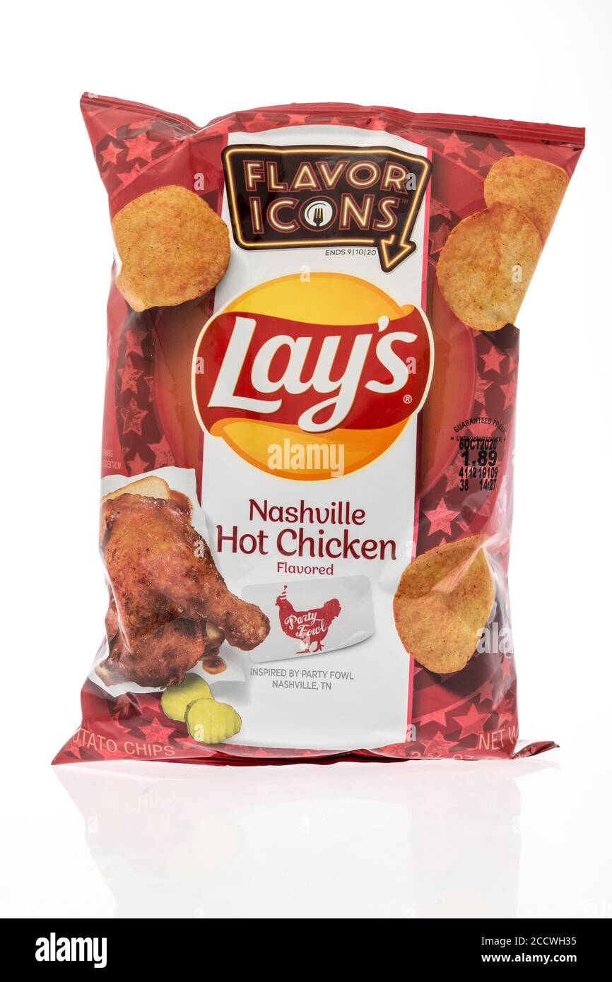 Winneconne , WI - 20 August 2020: A package of Flavor Icons Lays ...