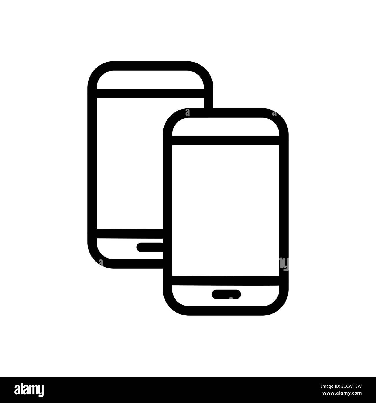 phone transfer symbol line icon, Vector Illustration Stock Vector Image ...