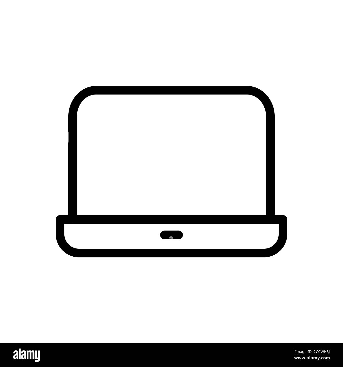 laptop symbol line icon, Vector Illustration Stock Vector Image & Art ...