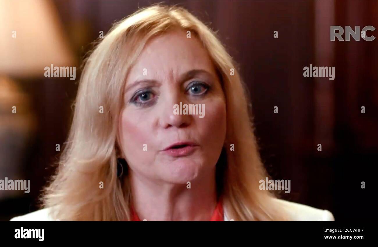 In this image from the Republican National Convention video feed ...