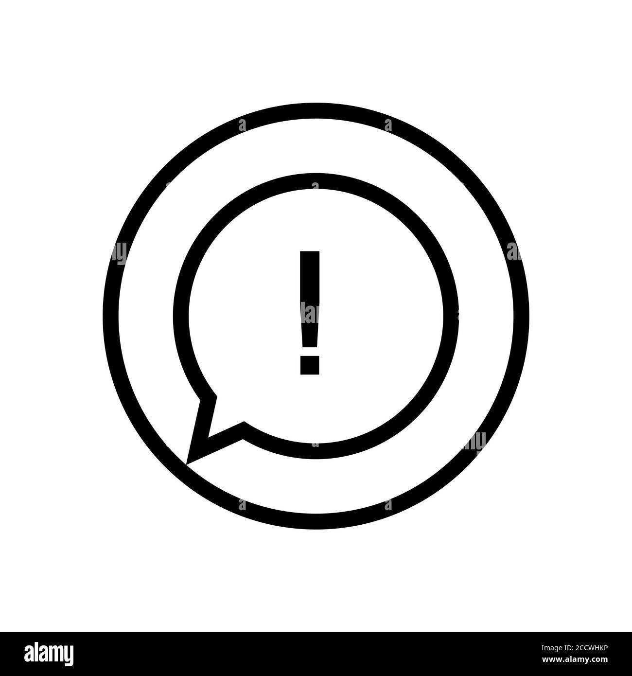 Exclamation mark warning caution Black and White Stock Photos & Images ...