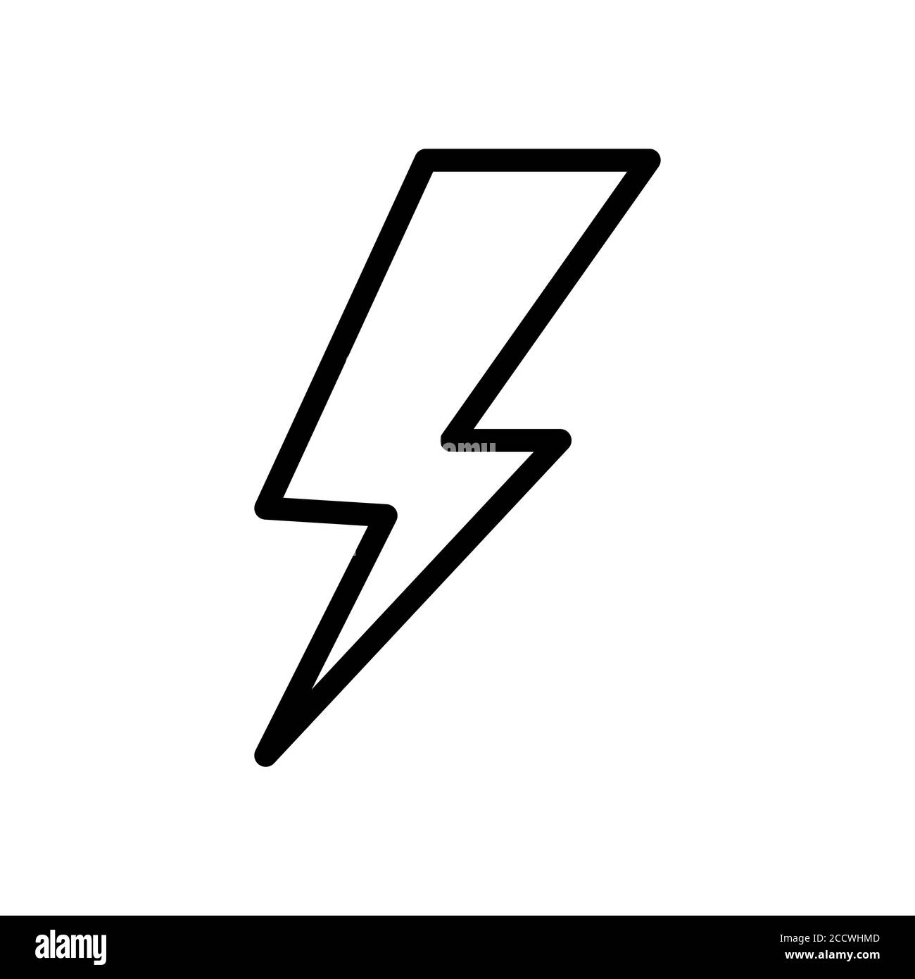 lightning bolt. Thunderbolt Line style Stock Vector Image & Art - Alamy