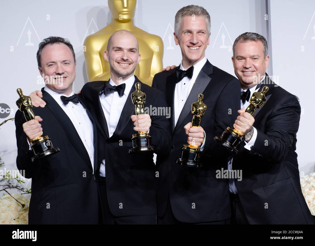 March 2, 2014, Hollywood, California, USA: Tim Webber, Chris Lawrence ...