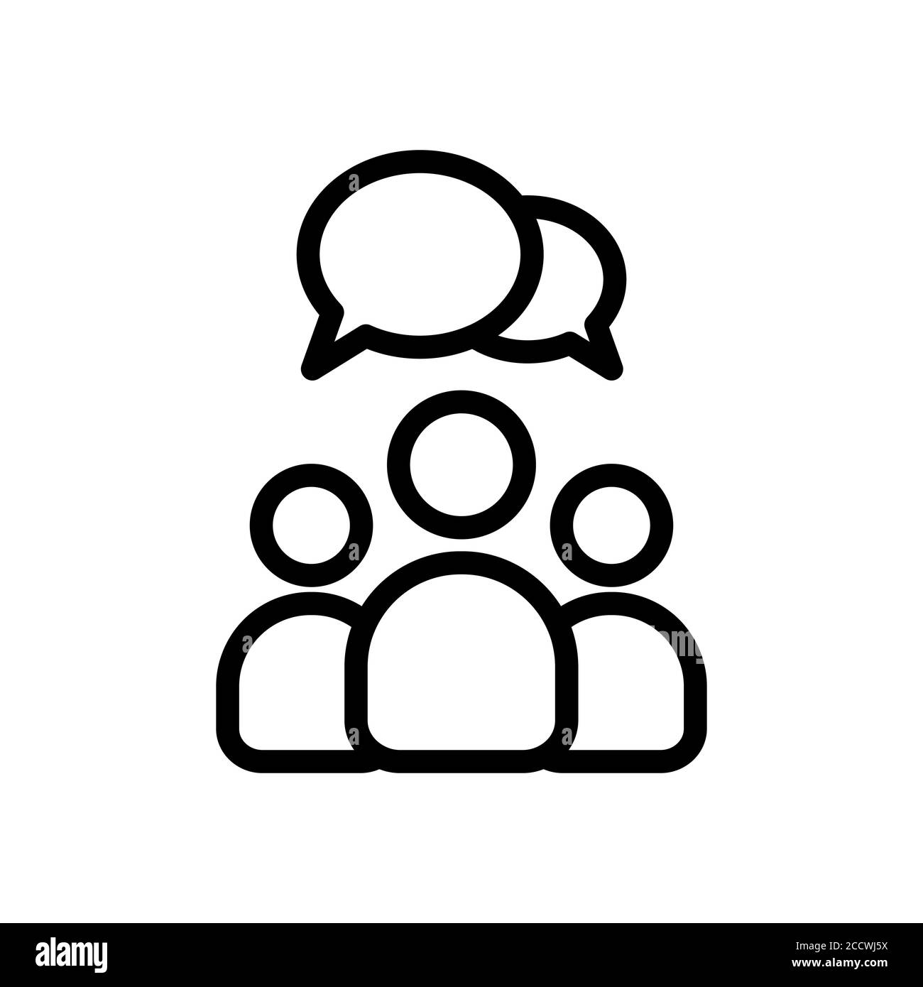 group people communication icon Stock Vector Image & Art - Alamy