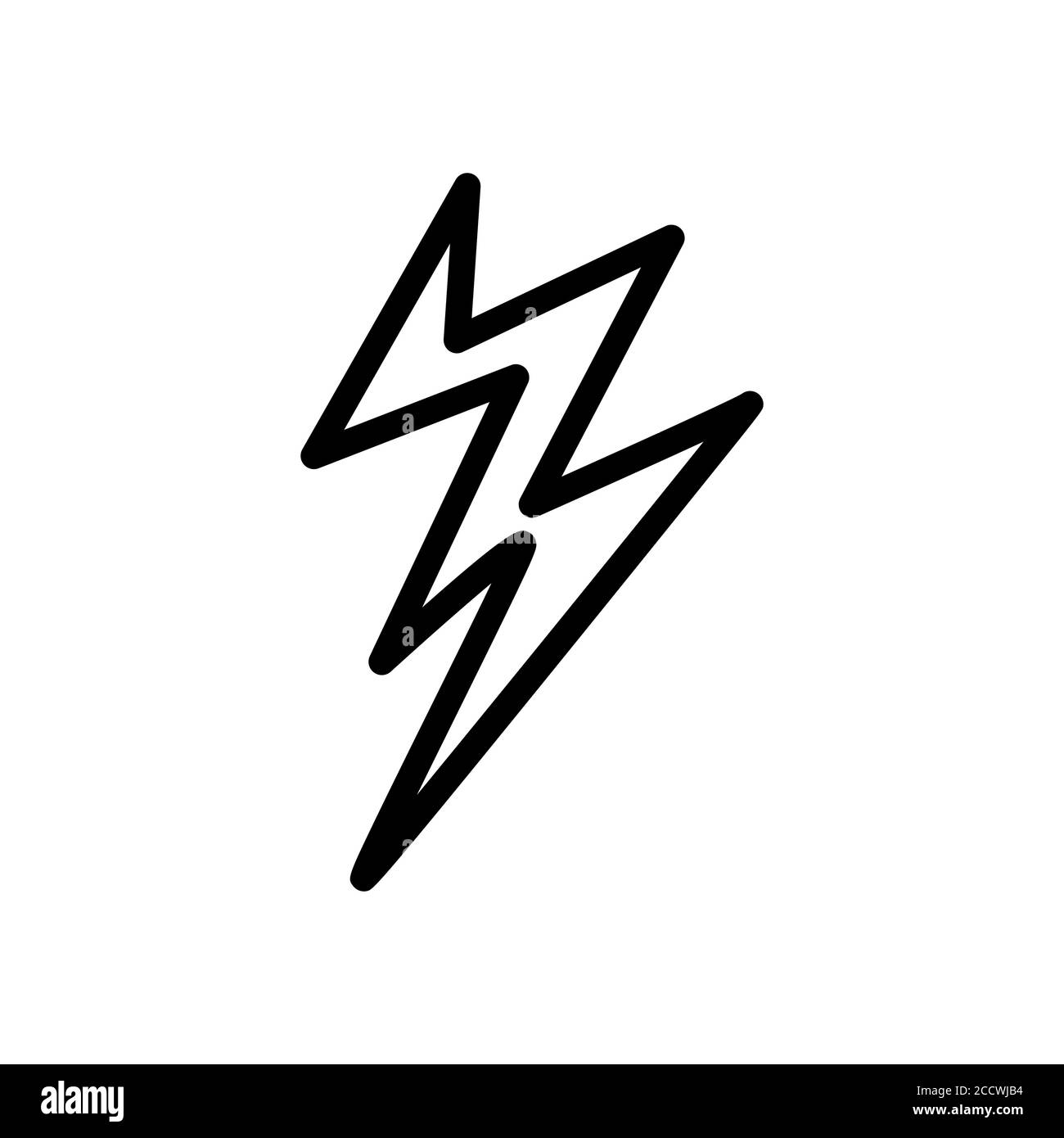 lightning bolt. Thunderbolt Line style Stock Vector Image & Art - Alamy