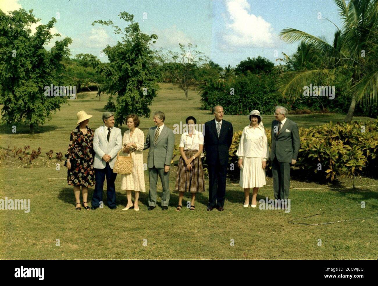 Jimmy Carter and leaders of Western Europe, Helmut Schmidt, Giscard d ...
