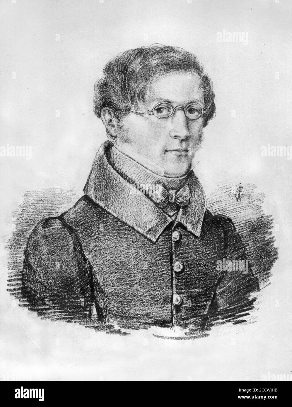 Johan Sebastian Welhaven - Lorents Christian Langberg Stock Photo - Alamy