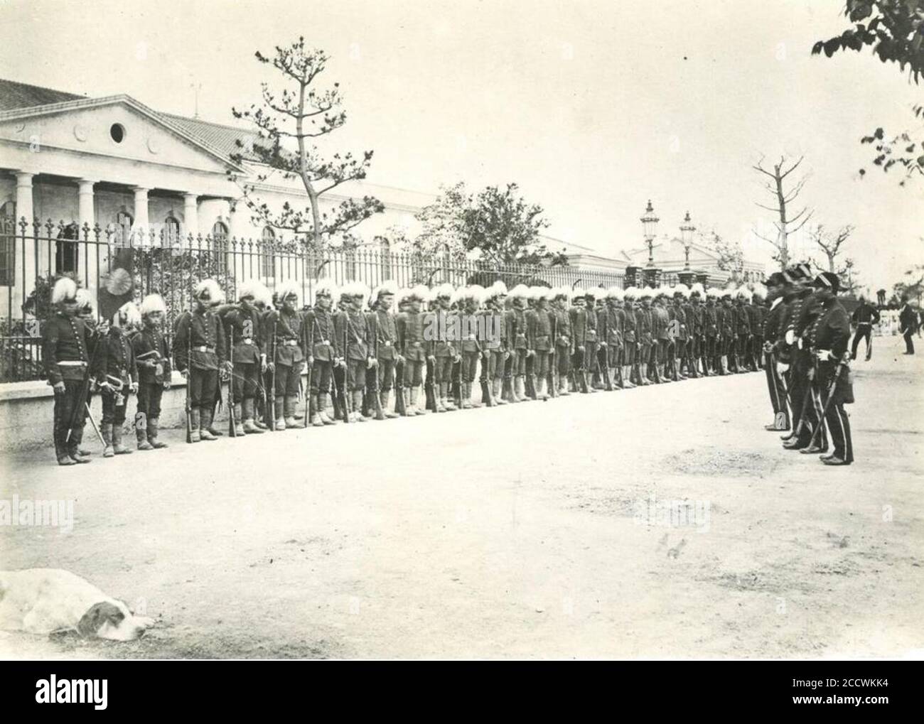 Japanese first Royal Guards Stock Photo - Alamy