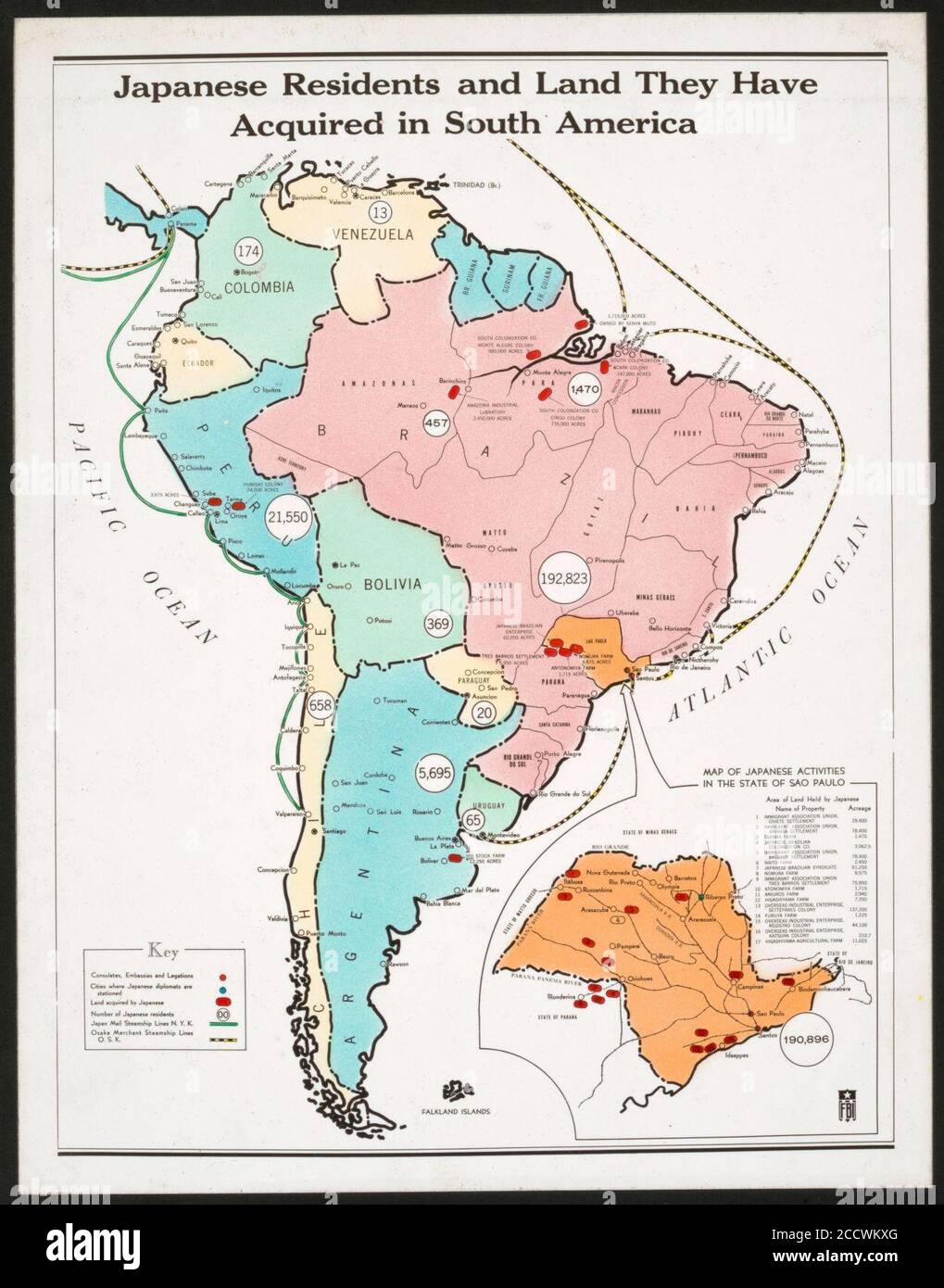 Japanese pre-war colonization Stock Photo - Alamy