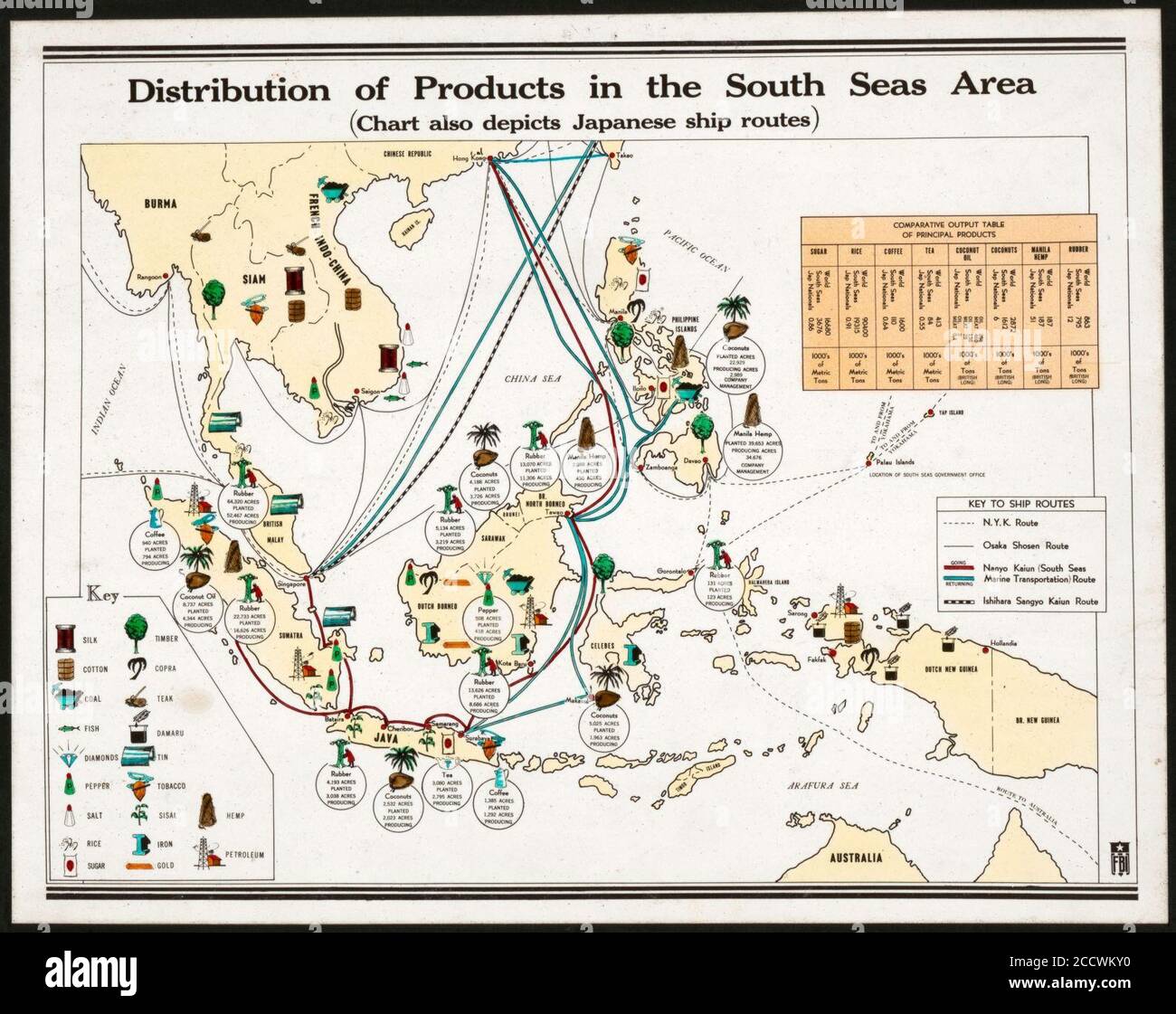 Japanese pre-war colonization Stock Photo - Alamy
