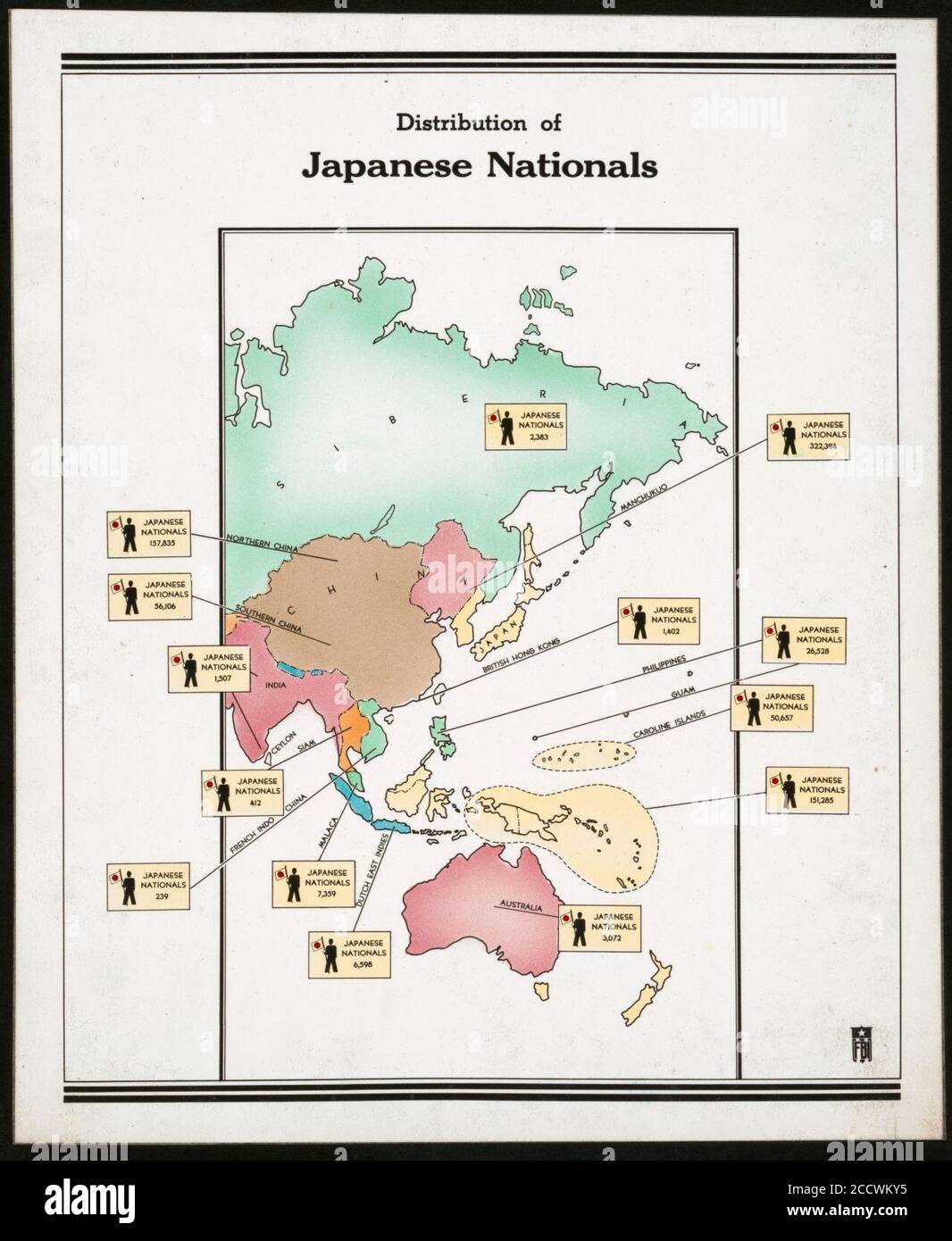 Japanese pre-war colonization Stock Photo - Alamy