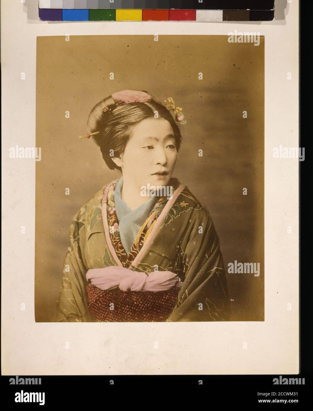 Japanese women, half-length studio portrait, facing slightly right ...