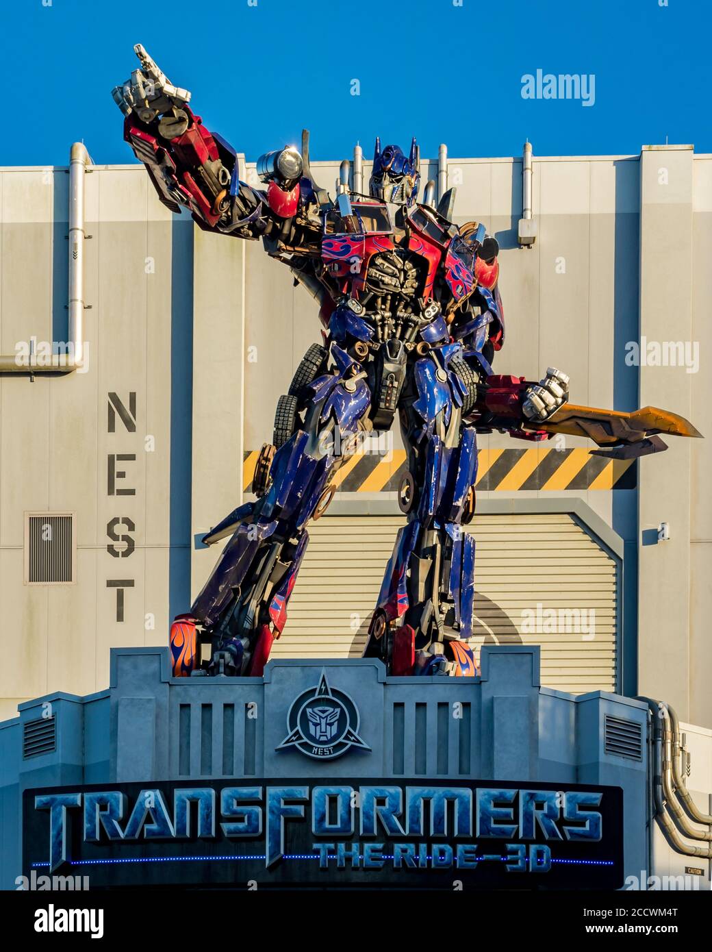 The amazing Transformers ride at Universal Studios Stock Photo - Alamy