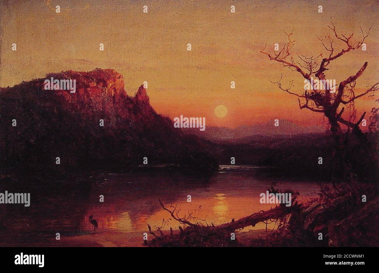 Jasper Francis Cropsey Sunset Eagle Cliff Stock Photo - Alamy