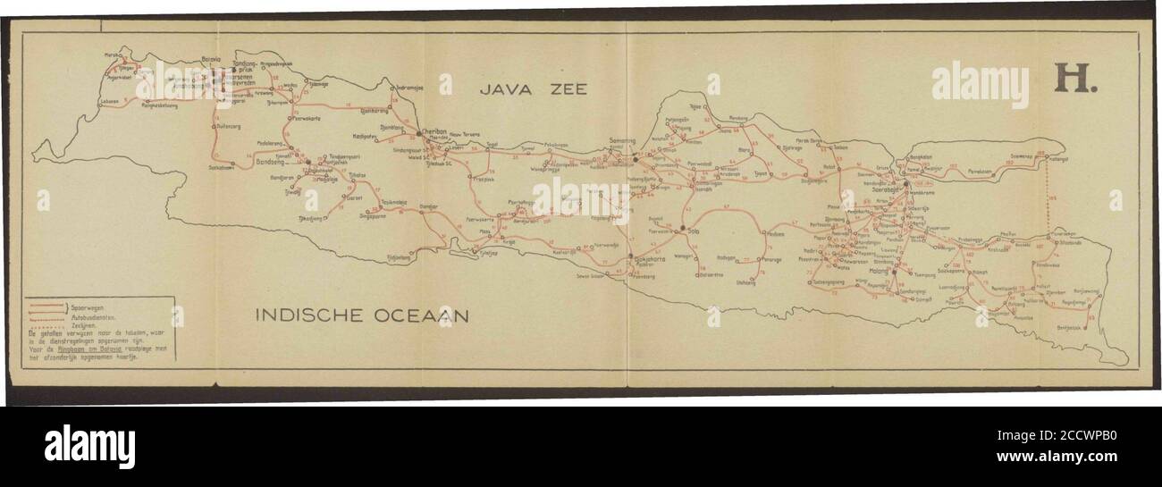 Java Railway Line 1935 Stock Photo - Alamy
