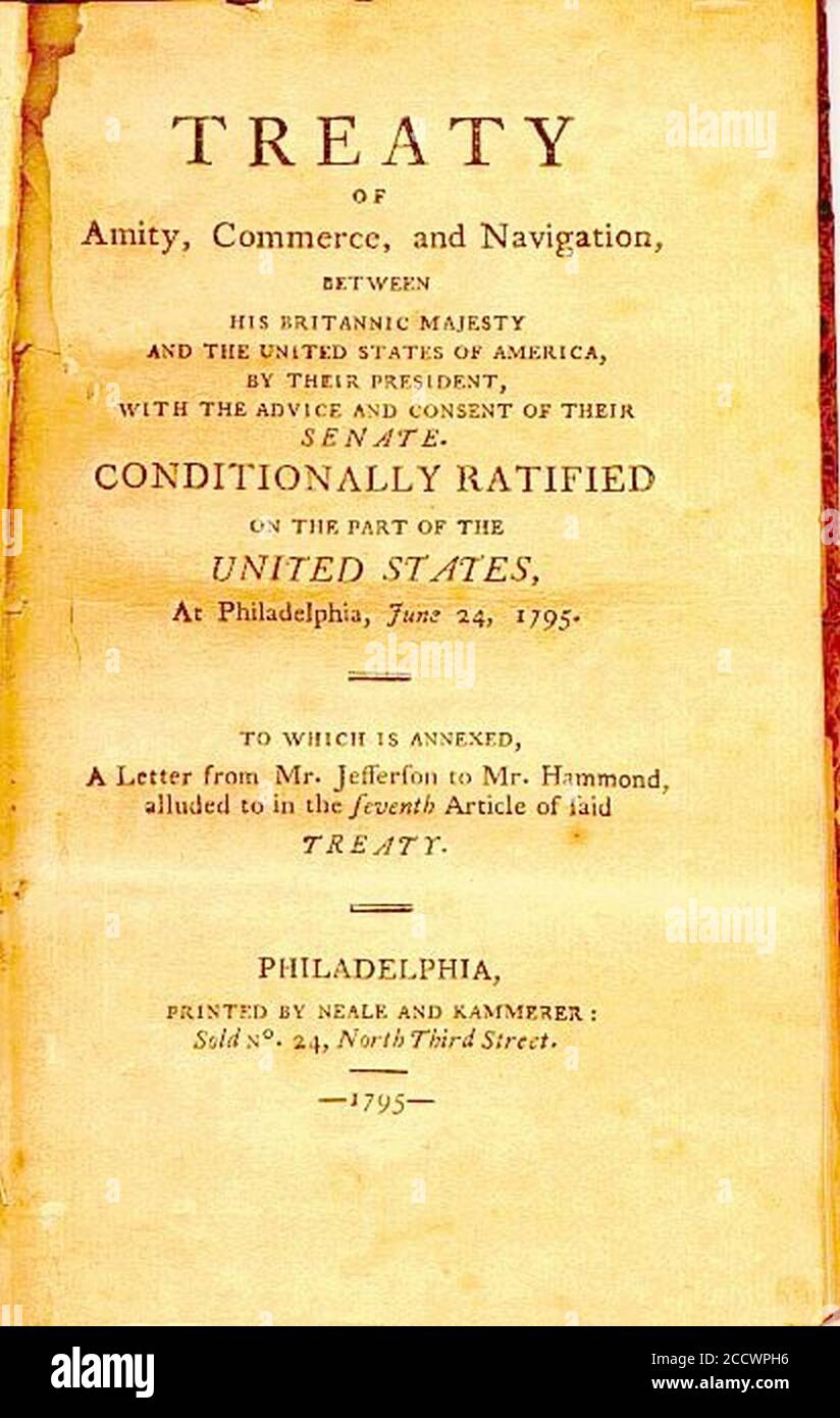 George Washington Signing The Jay Treaty