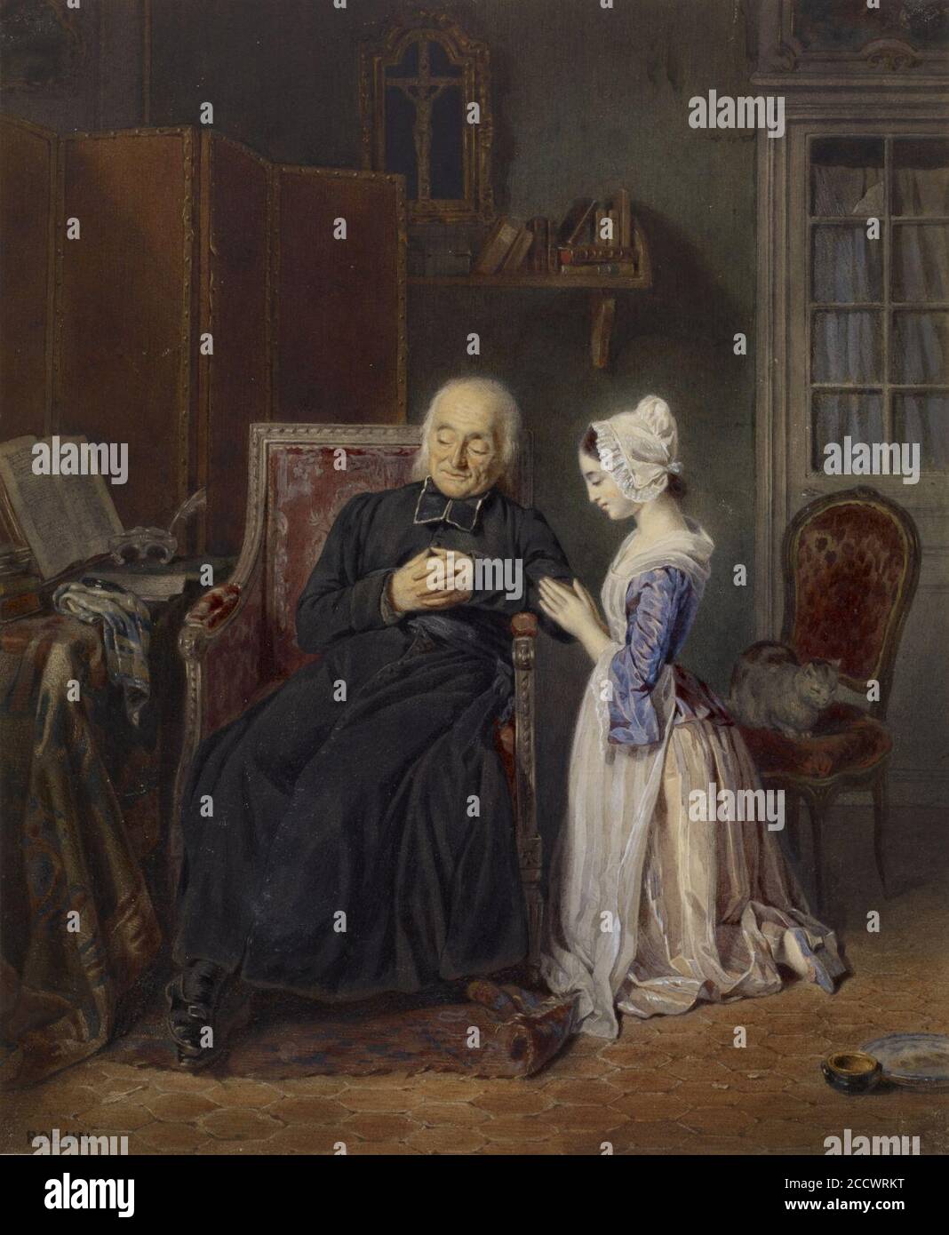 Jean Alphonse Roehn - Interior Scene Stock Photo - Alamy