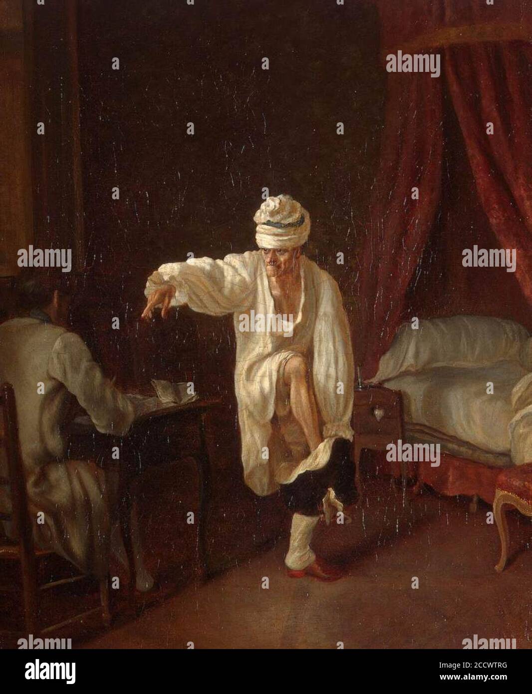 Jean Huber - Voltaire's Morning Stock Photo - Alamy