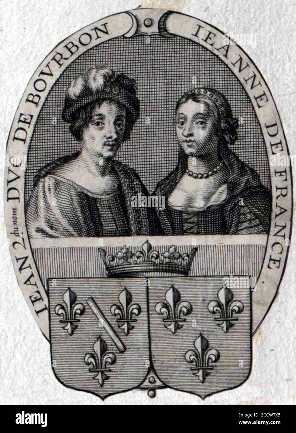 Jean II, duc de Bourbon et sa femme Jeanne de France Stock Photo - Alamy