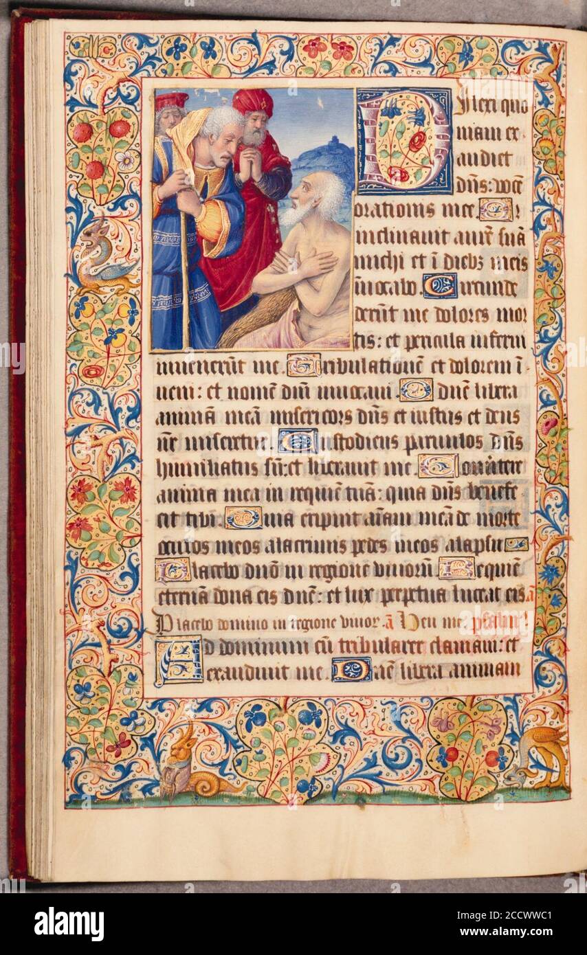 Jean Poyer - Leaf from Book of Hours Stock Photo - Alamy