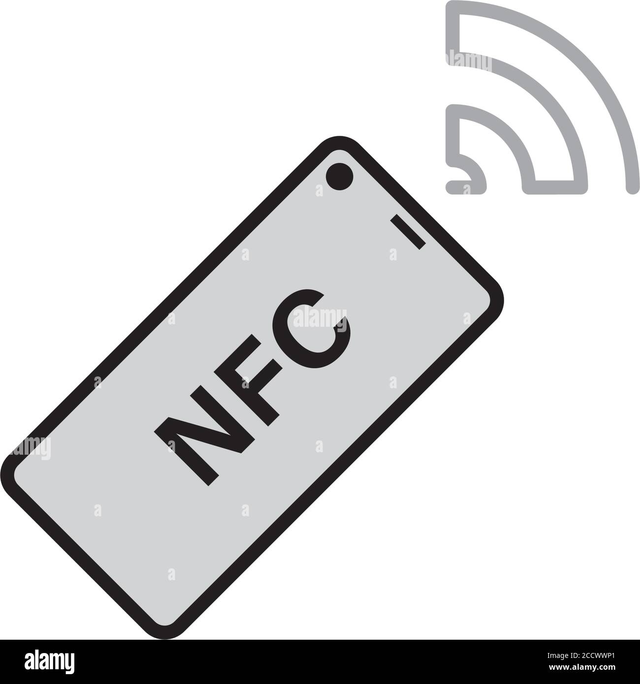 Nfc technology phone Stock Vector Images - Alamy
