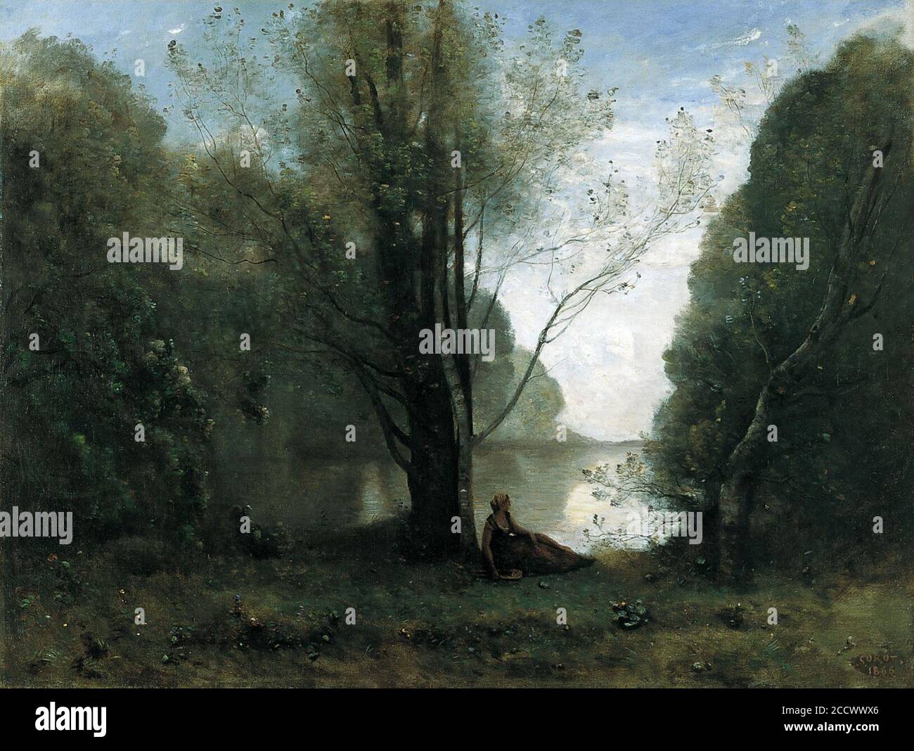 Jean-Baptiste Camille Corot - La Soledad. Se souvenir de Virgin ...