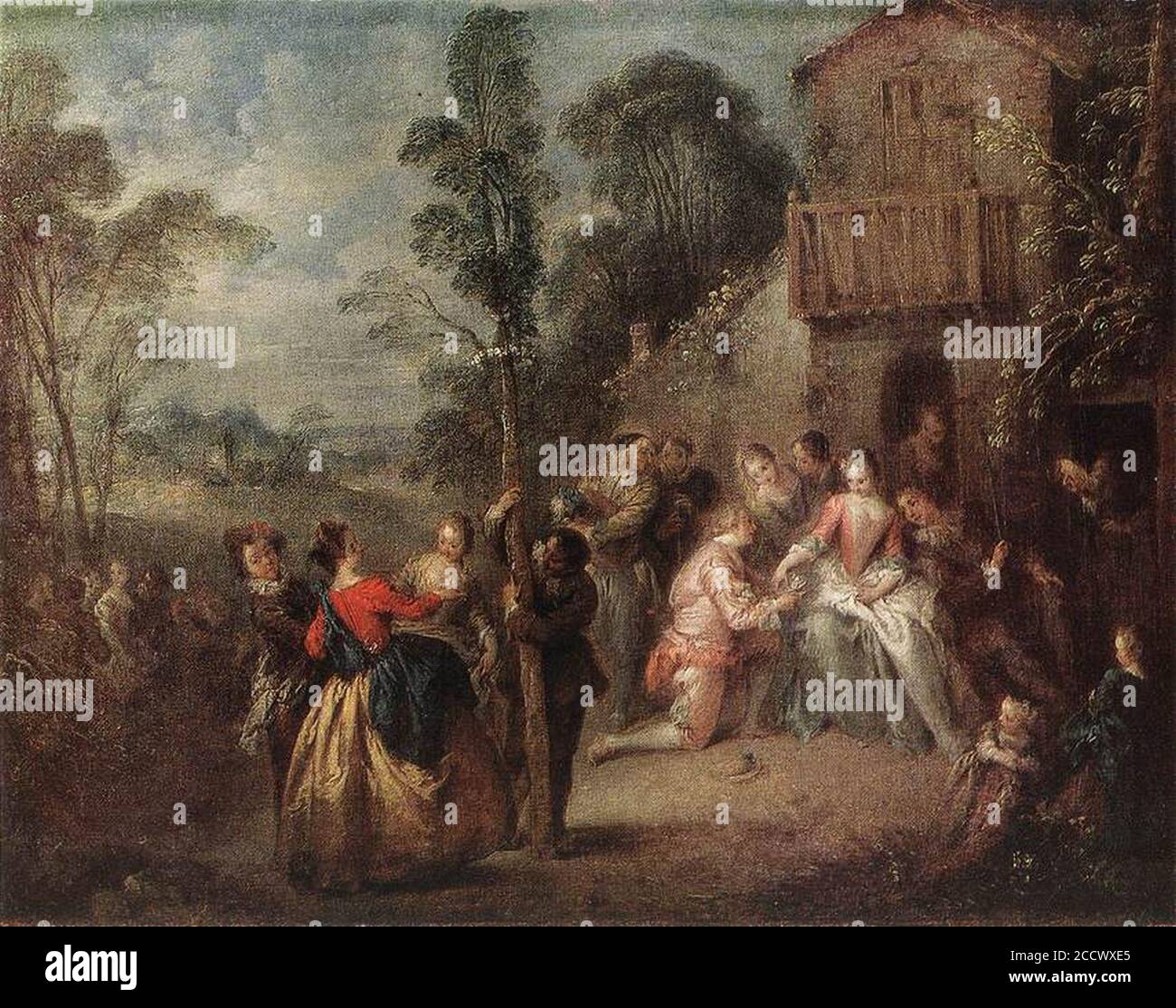 Jean-Baptiste Pater - The May Tree Stock Photo - Alamy