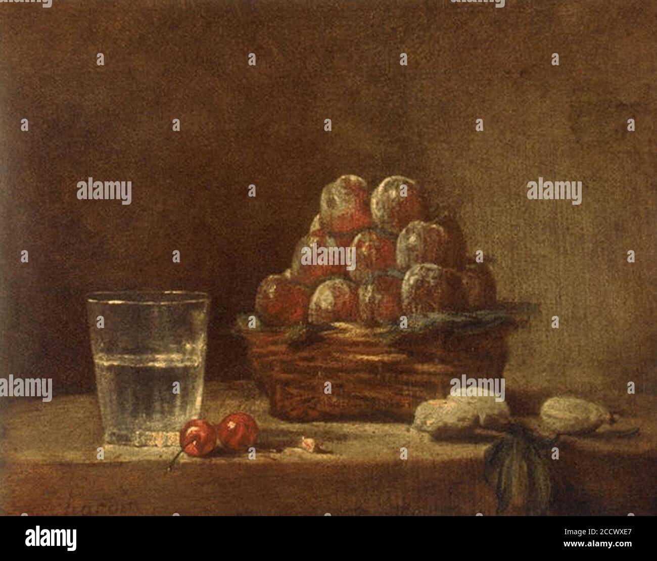 Jean-Baptiste Siméon Chardin - Le Panier de Prune Stock Photo - Alamy
