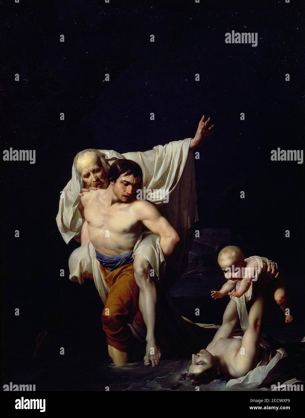 Jean-Baptiste Regnault - The Flood, 1789 Stock Photo - Alamy