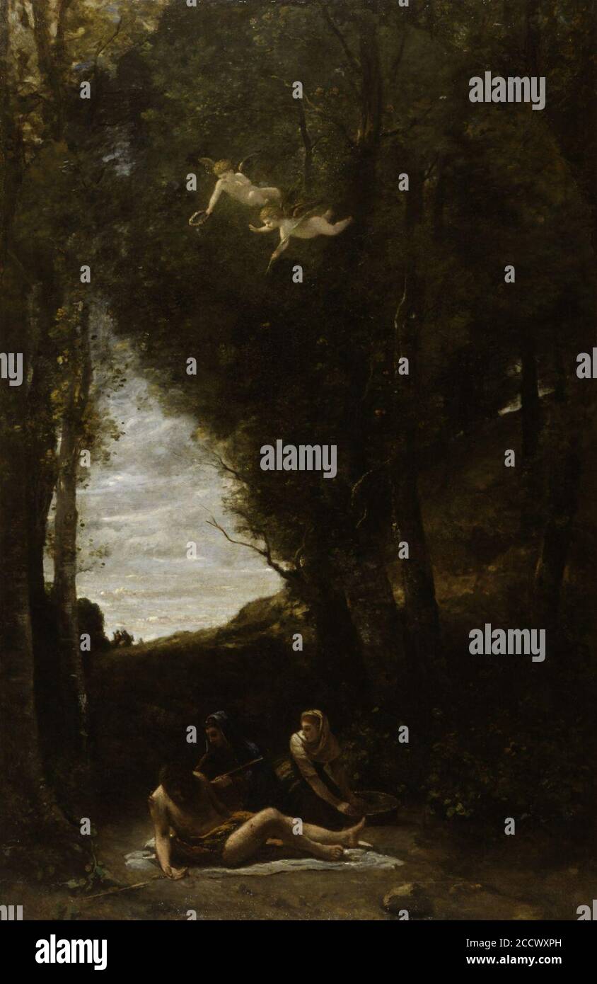 Jean-Baptiste-Camille Corot - St Sebastian Succoured by Holy Women ...