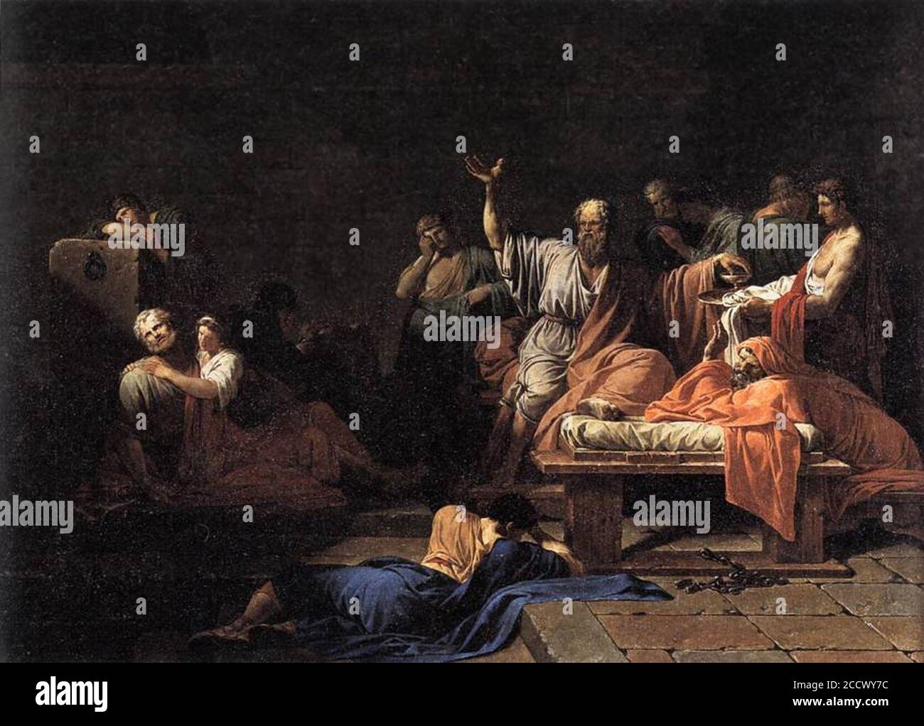Jean-François-Pierre Peyron - The Death of Socrates Stock Photo - Alamy