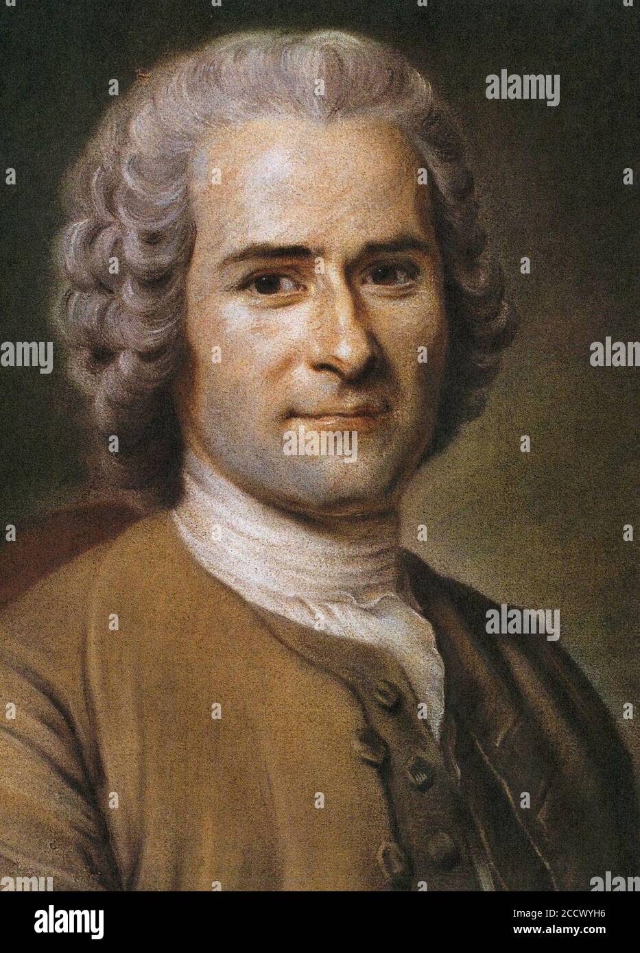 Jean-Jacques Rousseau (painted portrait Stock Photo - Alamy