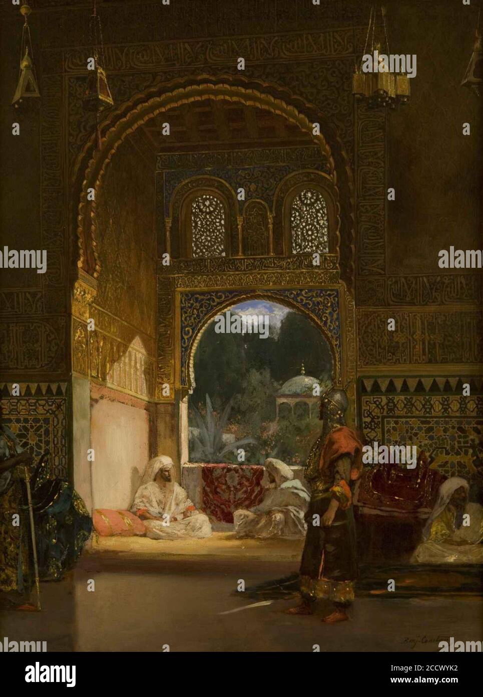 Jean-Joseph Benjamin-Constant - In the Sultan's Palace Stock Photo - Alamy