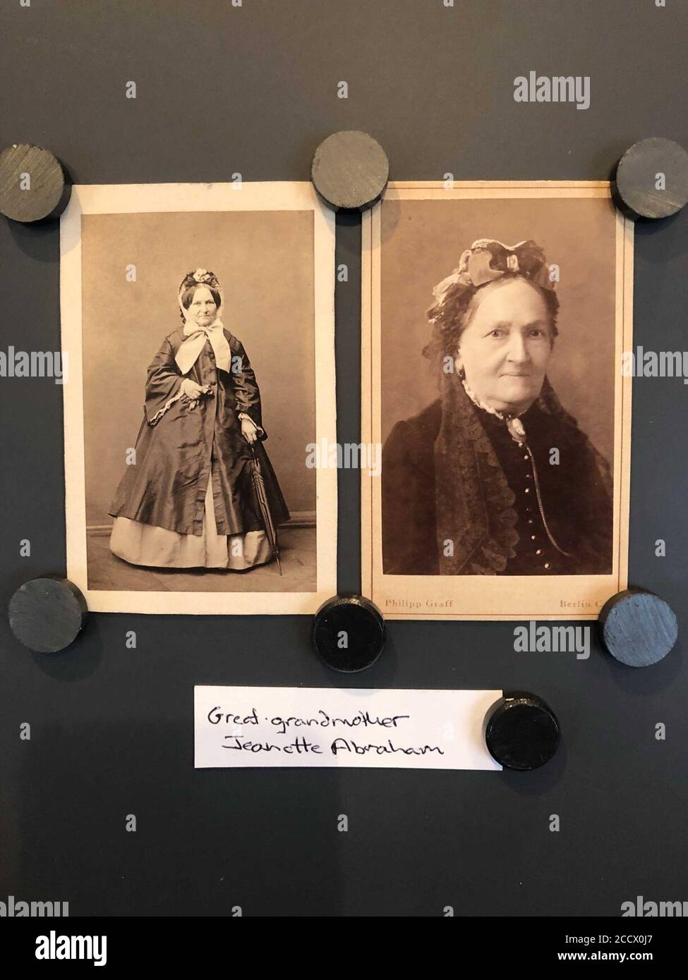 Jeanette Meier (1802-1888) portrait pair circa 1870 and circa 1880 ...