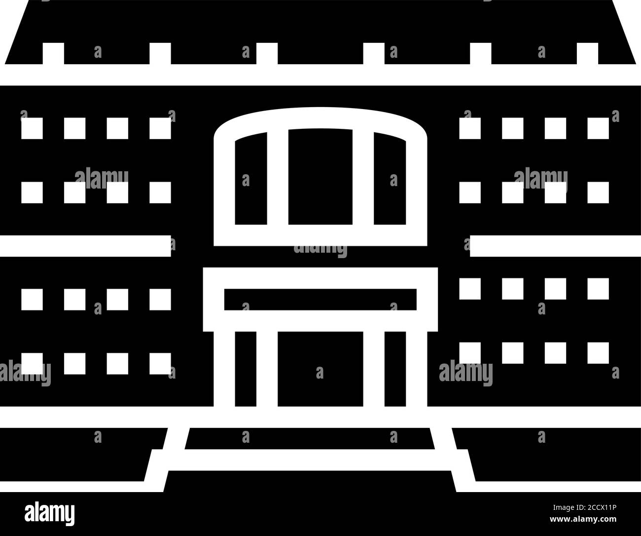 University hospital center Stock Vector Images - Alamy