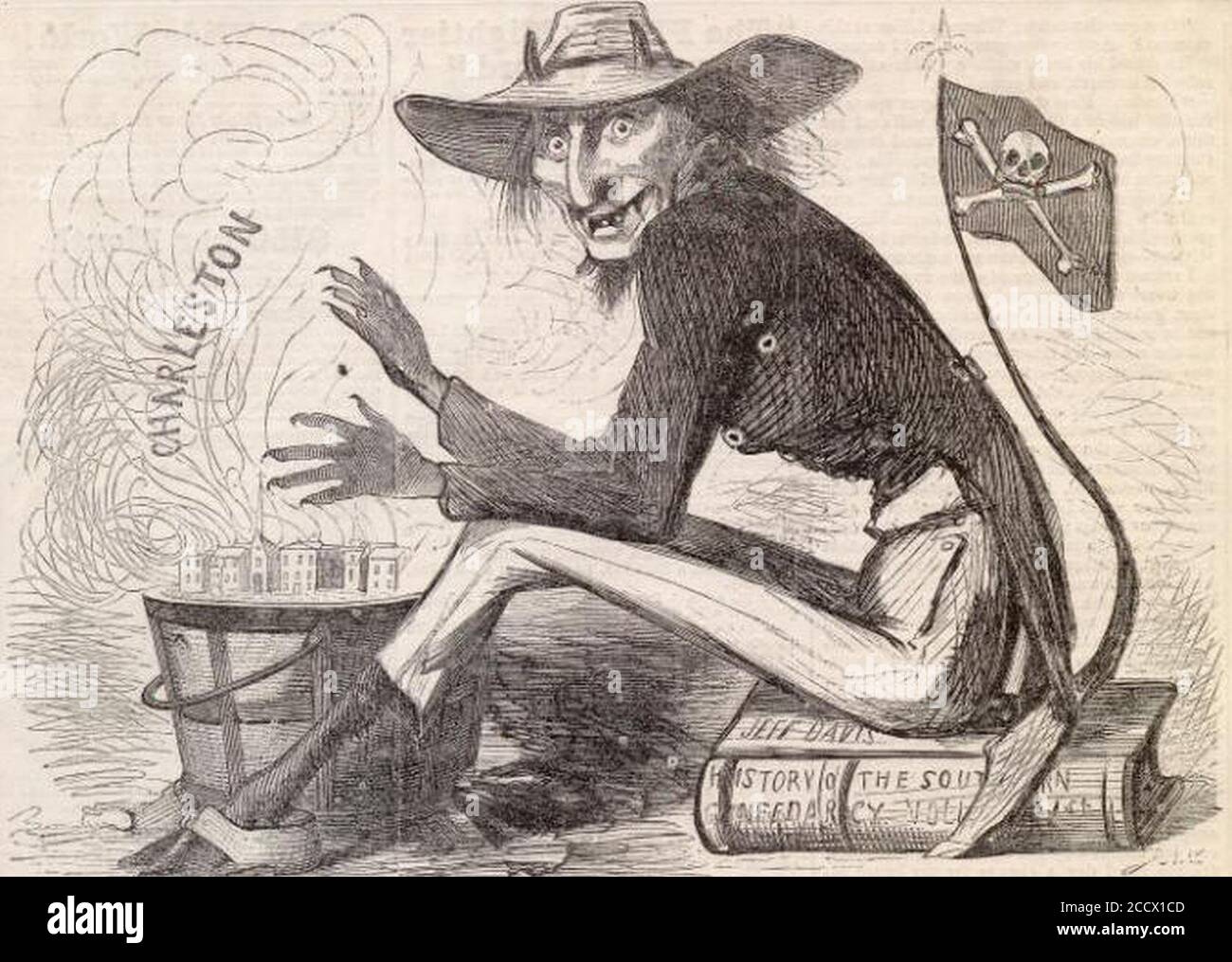 Thomas Jefferson Slavery Political Cartoon