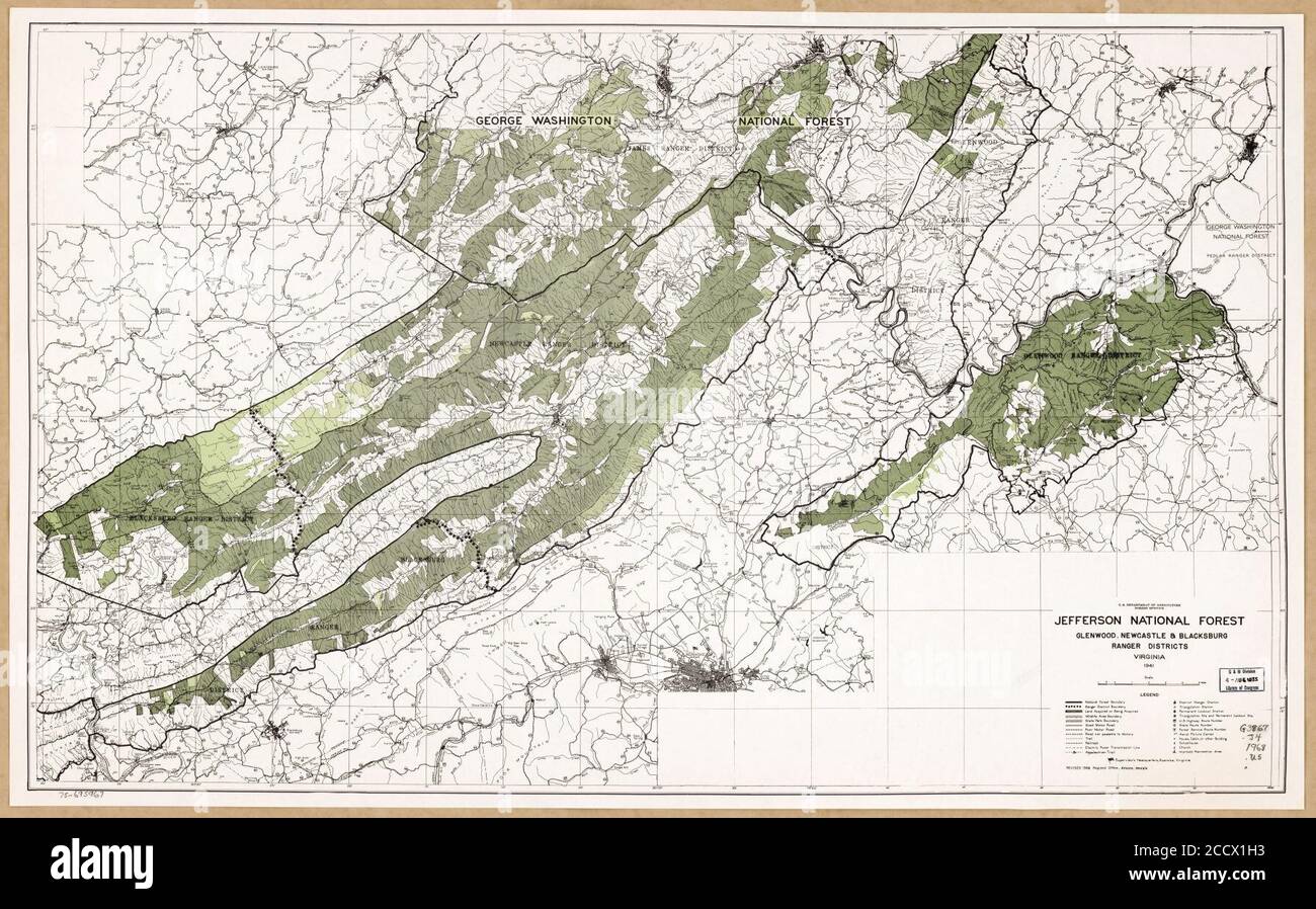 Jefferson National Forest, Glenwood, Newcastle & Blacksburg Ranger ...