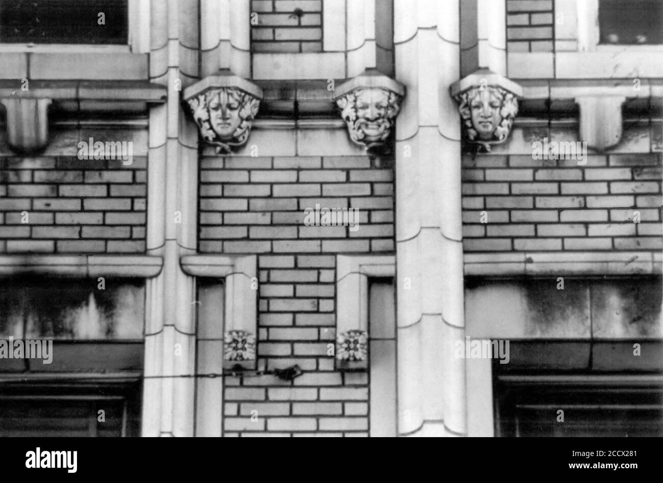 Jenkins Music Company - West Facade, Spandrel Detail 2 Stock Photo - Alamy