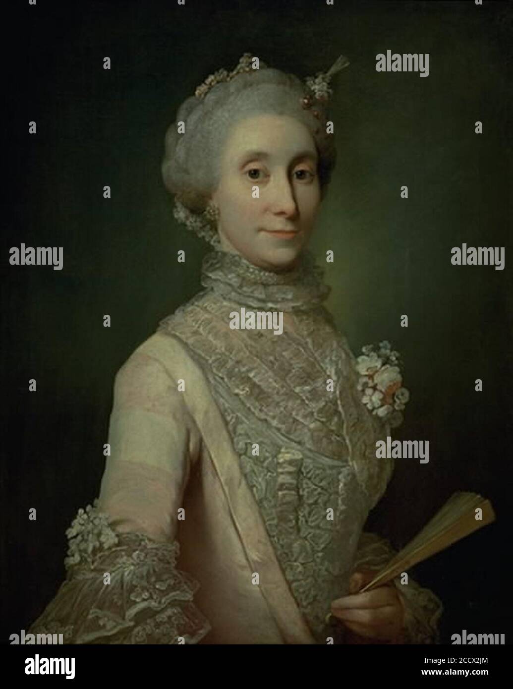 Jens Juel - Portrait of Countess Caroline Schimmelmann(^ Stock Photo ...