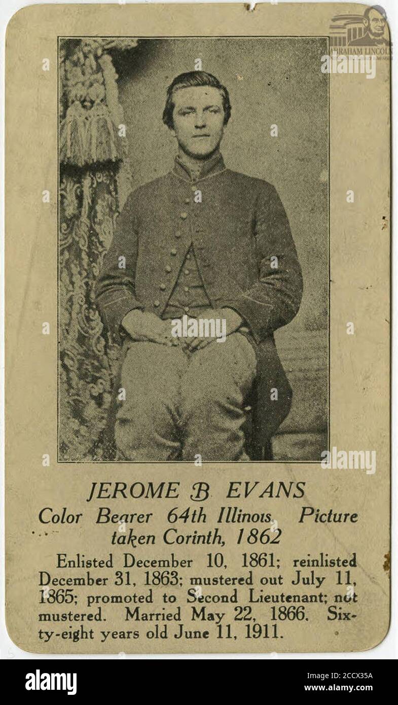 Jerome B. Evans (ALP BIB 818 Stock Photo - Alamy
