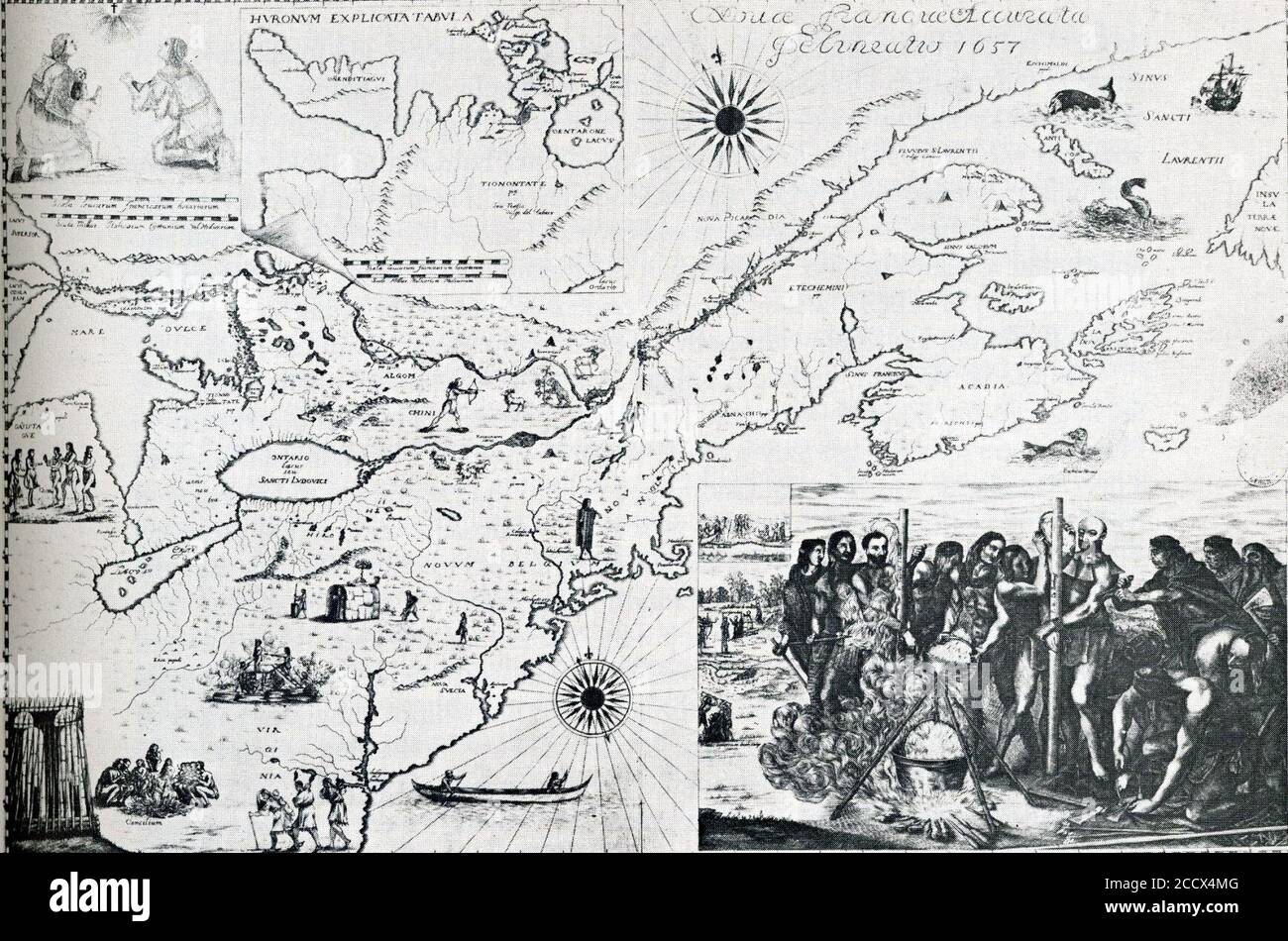 Jesuit map NF Stock Photo - Alamy