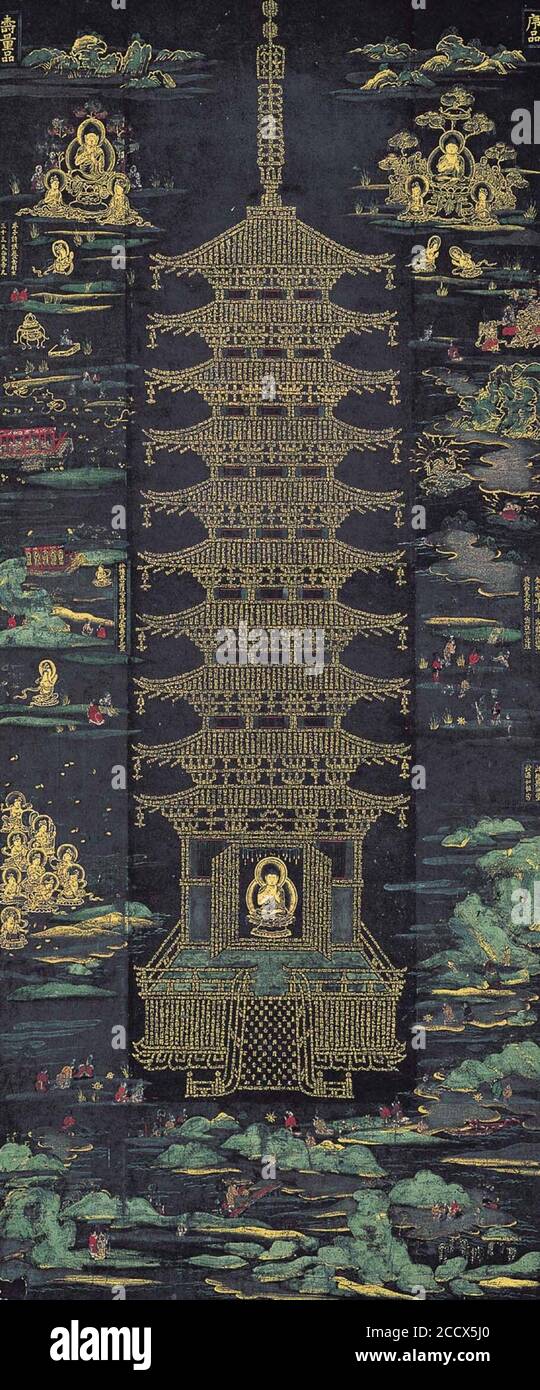 Jeweled Pagoda Mandala (Chusonji Stock Photo - Alamy