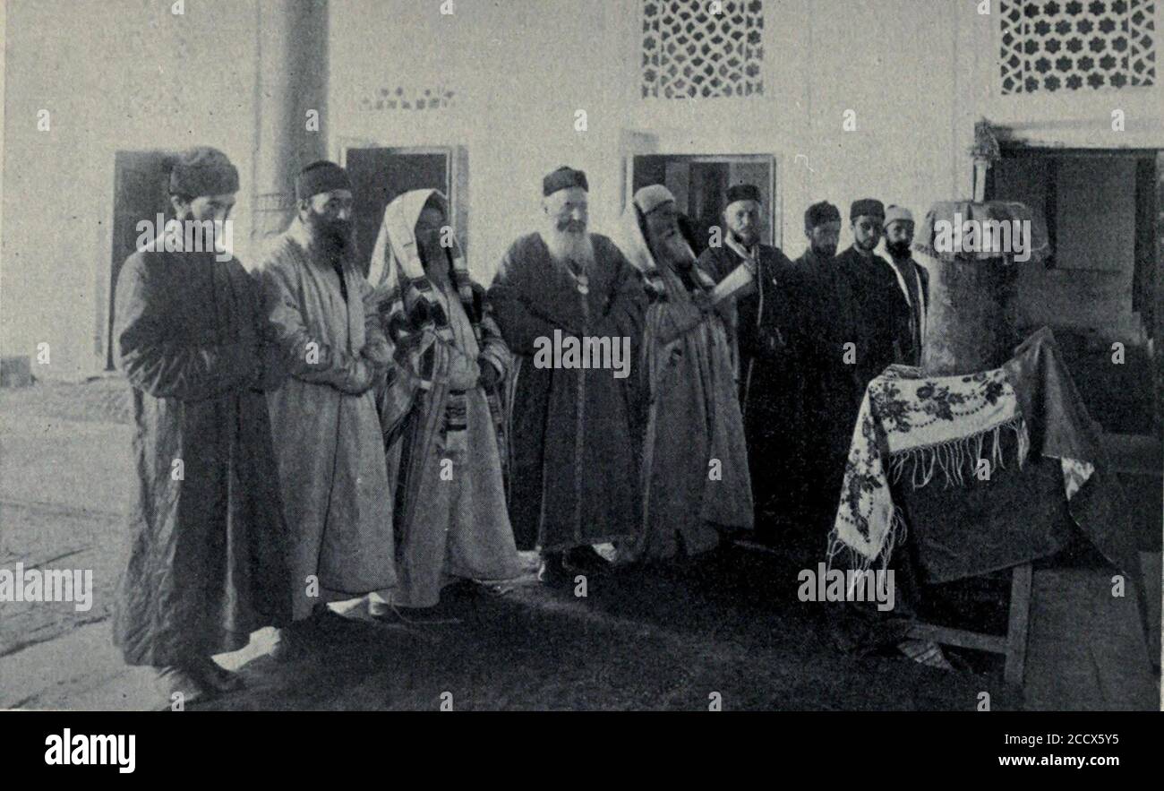 Jews in many lands, Synagogue of Ezra Cohen Zedek at Teheran Stock ...